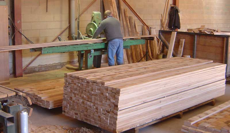 Producten dvan de zagerij en soorten loofhout